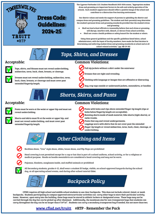 Middle School Dress Code P.E. Uniform Policy John Glenn Middle