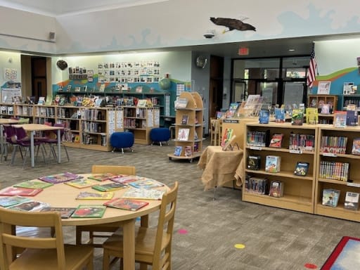 elementary school library sections
