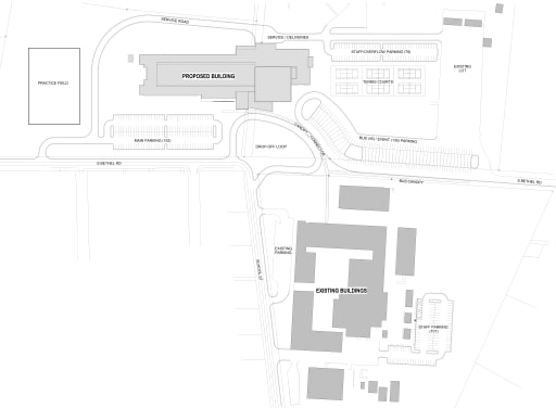 high school building layout