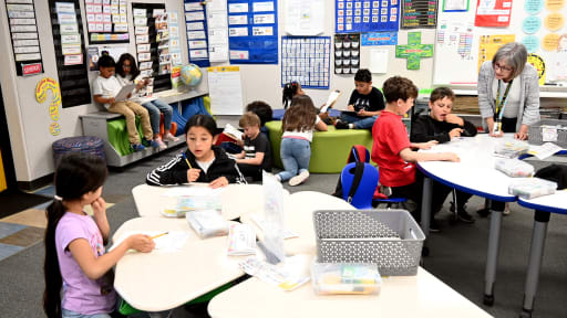 Modern Elementary Classroom