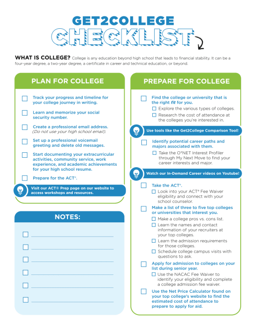 school resource checklist