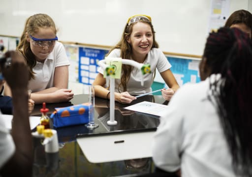 Middle School Science Class