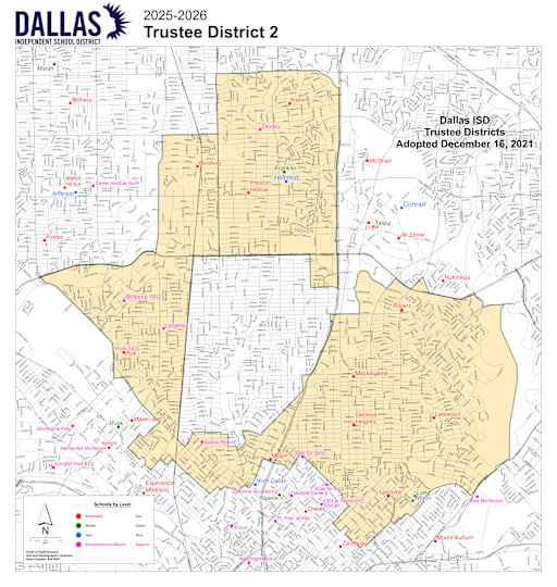 Dallas School District Map