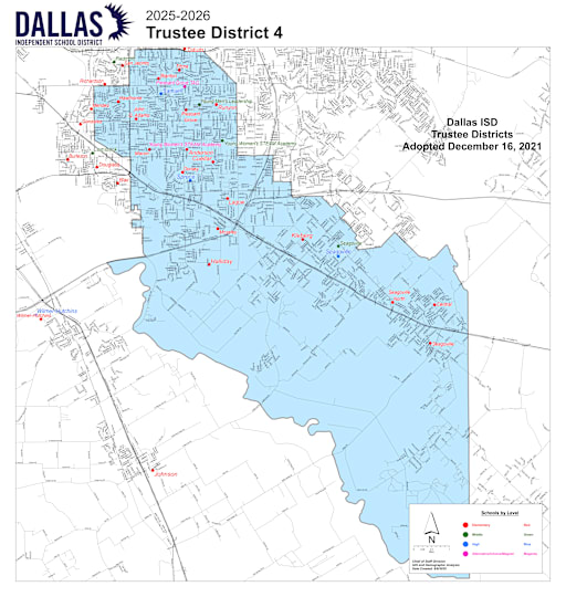 Dallas School District Map