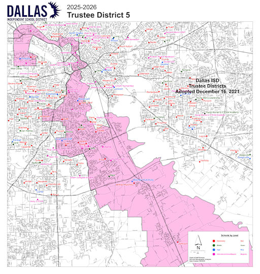 Dallas School District Map