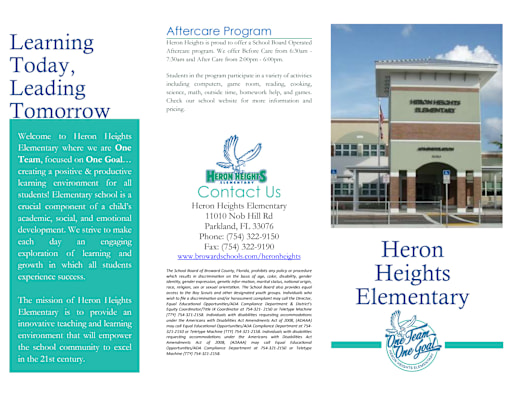elementary school brochure