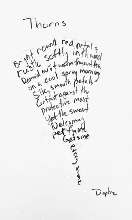 Easy Concrete Poem Flower