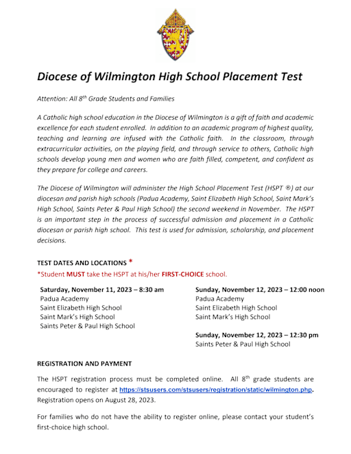 grade school placement test