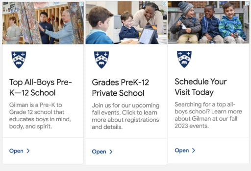 school advertisements examples