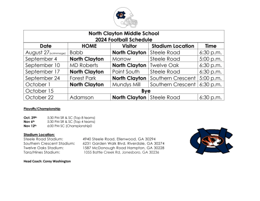adamson schedule
