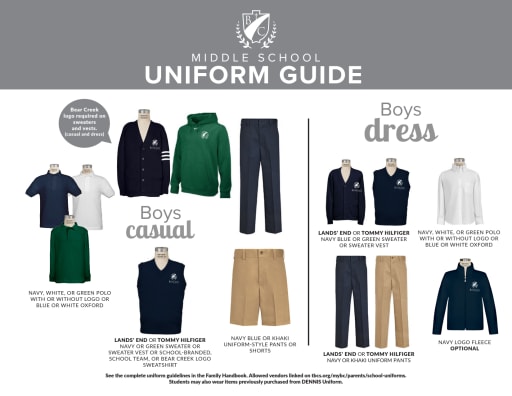 be school uniforms