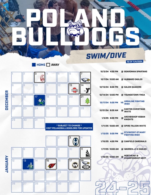 high school dive list