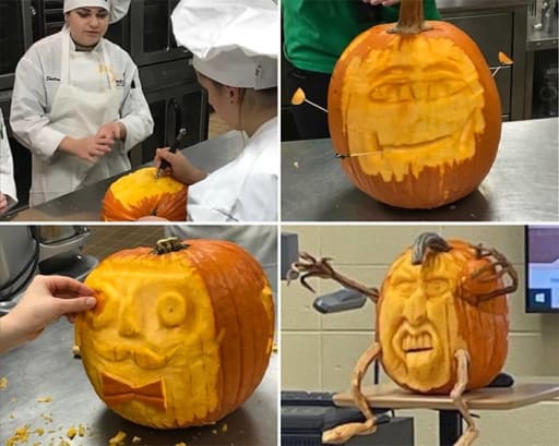 carving 3d pumpkin