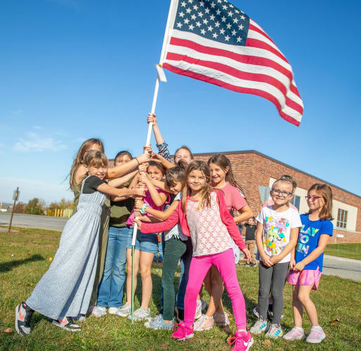 School Veterans Day Flag Display RainbowsWithinReach: Patriotic Art
