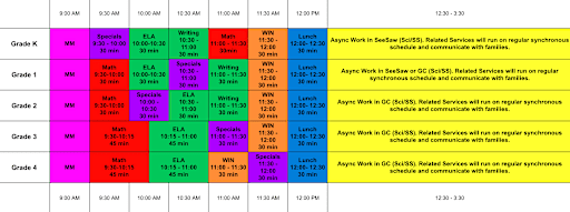 lvm schedule