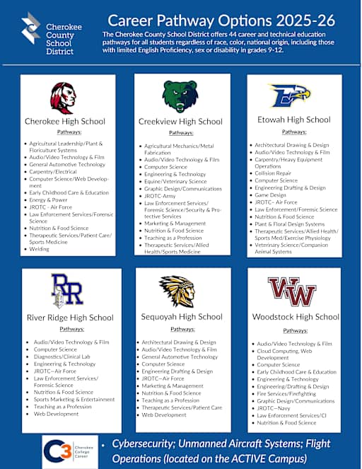 different pathways in high school