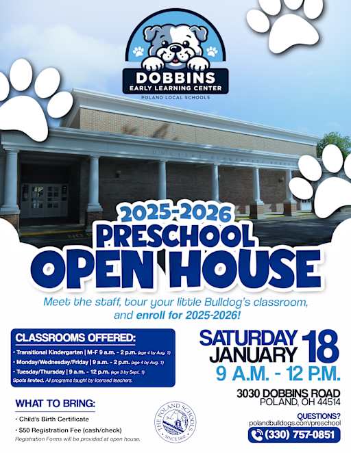 Preschool Open Enrollment Flyer Pre School Open House Enrollment Event