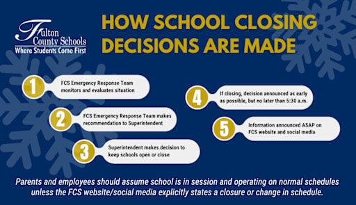 school closure announcement today