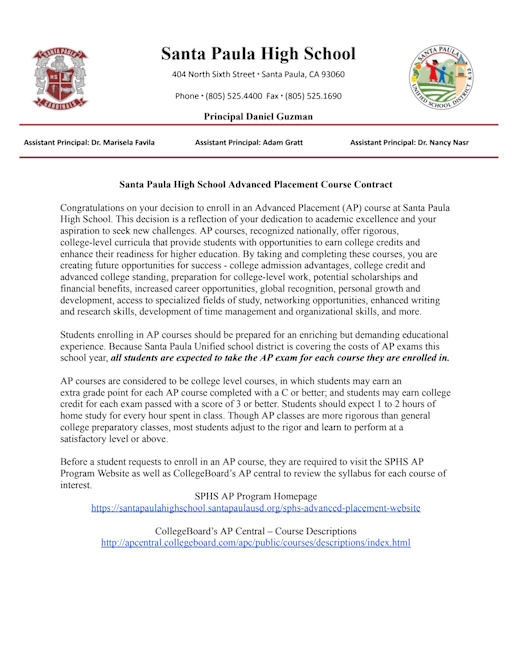 advanced placement syllabus