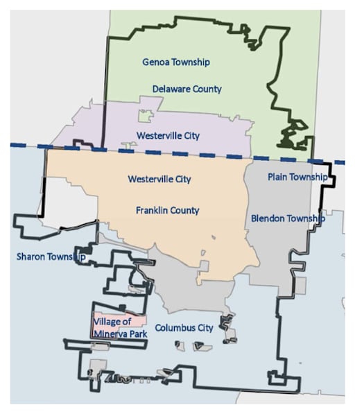 zip code for westerville ohio
