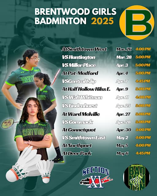 badminton school dates