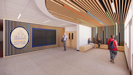 school lobby area