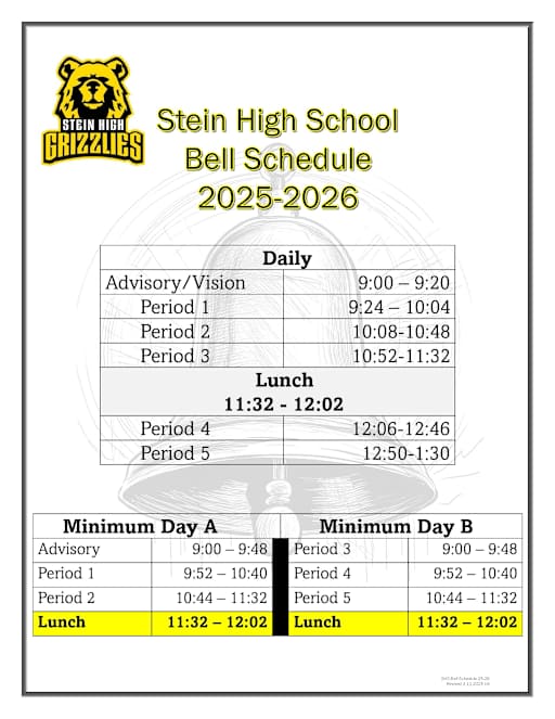 Tivy High School Bell Schedule