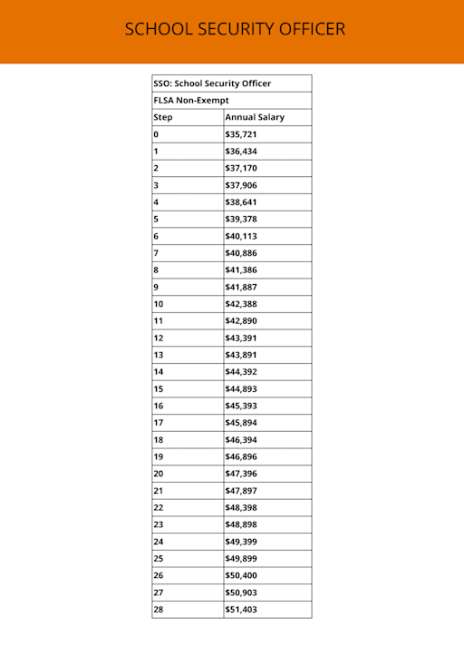 school security guards salary