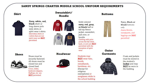 stephens middle school dress code