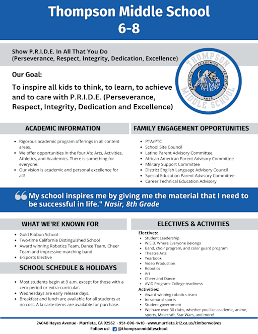 all school information