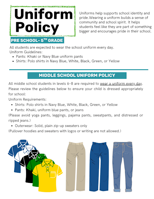 Schools Uniform Policy