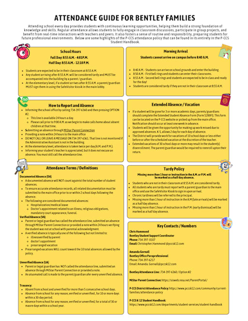 school attendance guide