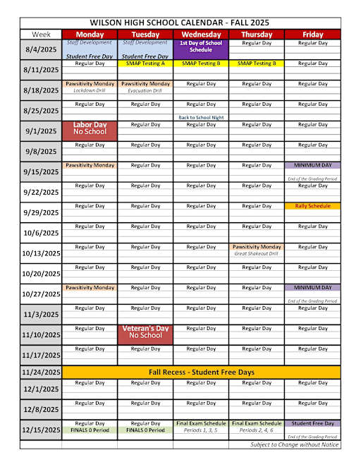 brentwood high school term dates