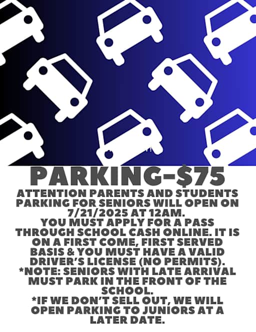 school parking leaflet