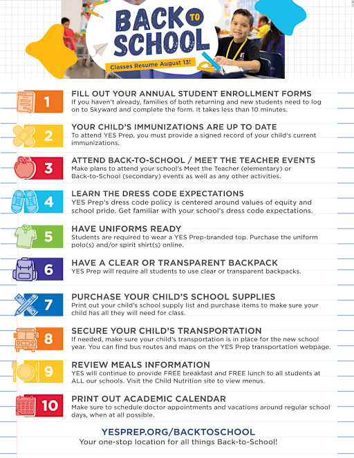 prep school supply list