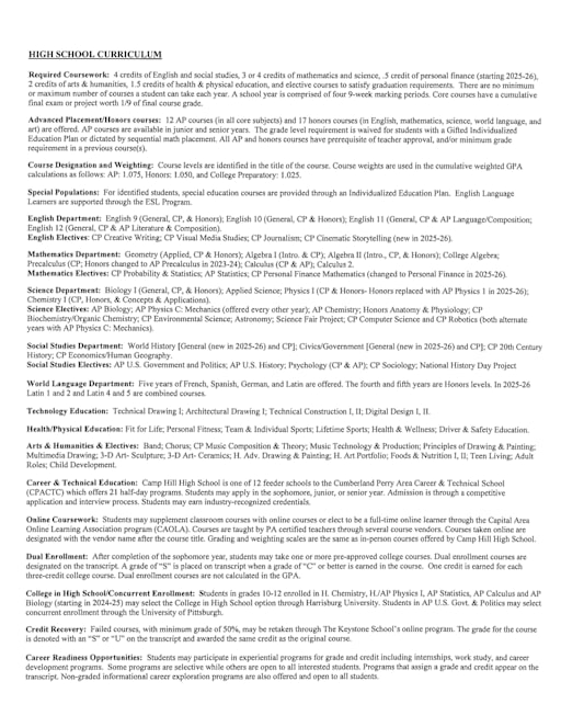 graded school profile