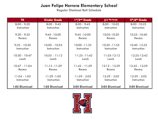 marshall bell schedule