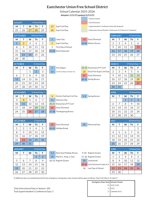 high school spring recess