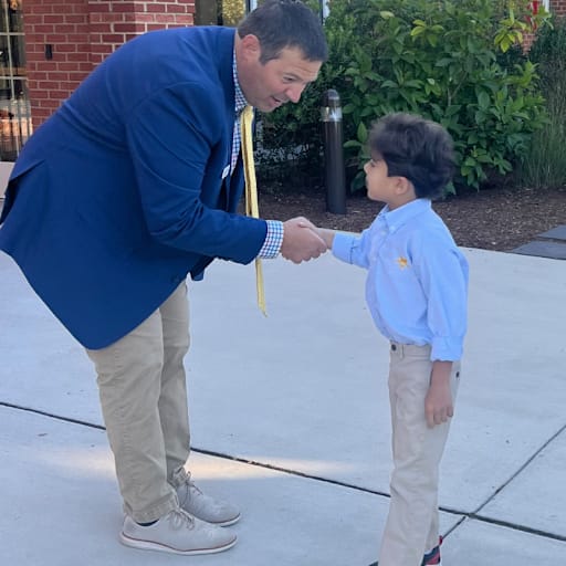 primary school handshakes