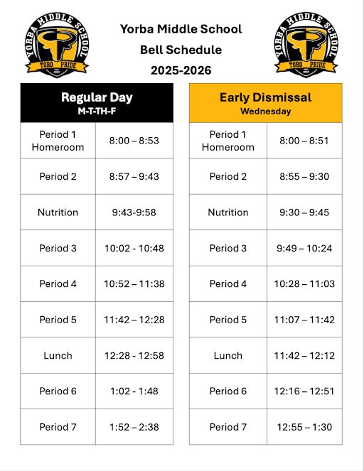 Orange Middle School Hours