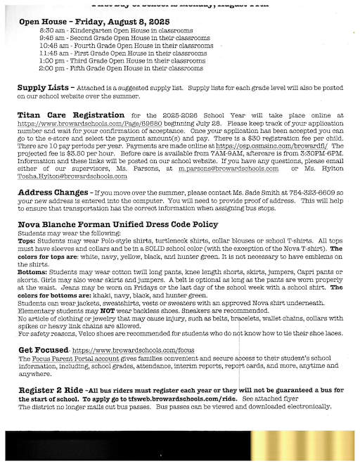 all school information