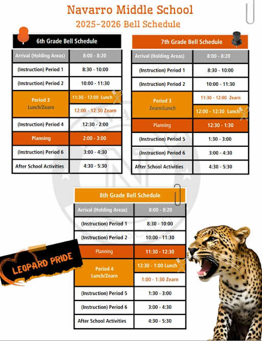 leopard schedule