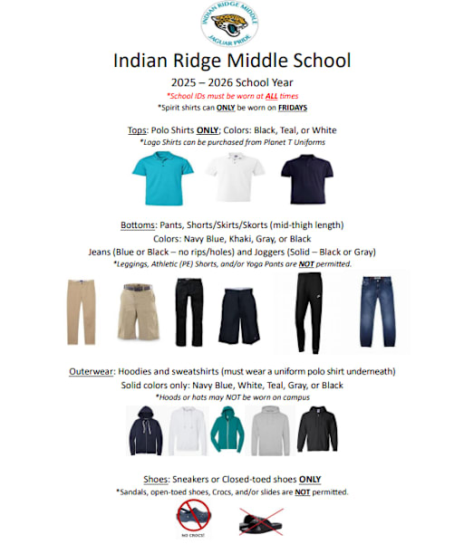 school uniform dress code