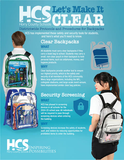 clear backpack policy