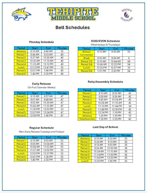 stephens middle school schedule