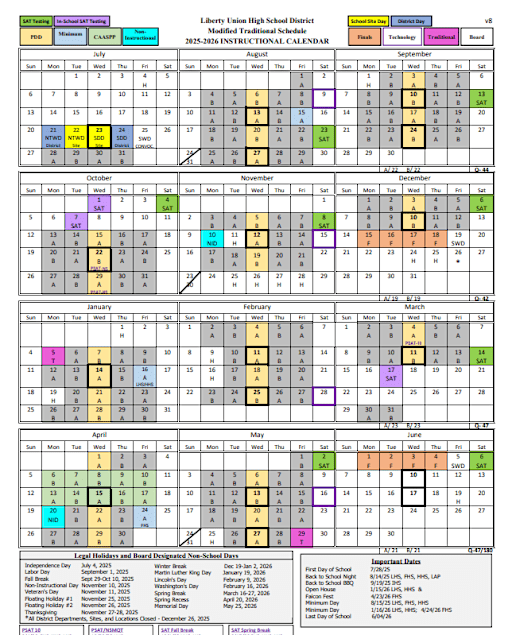 brentwood high school term dates