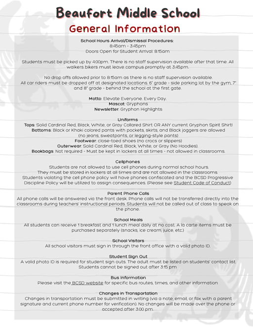 all school information