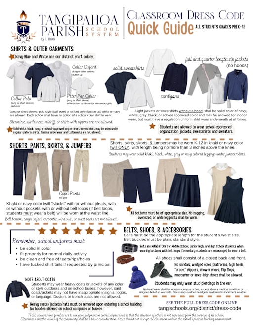 school uniform dress code