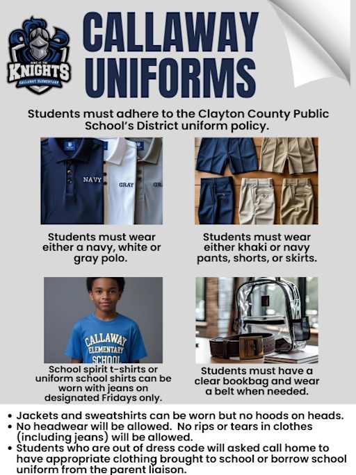 school uniform dress code