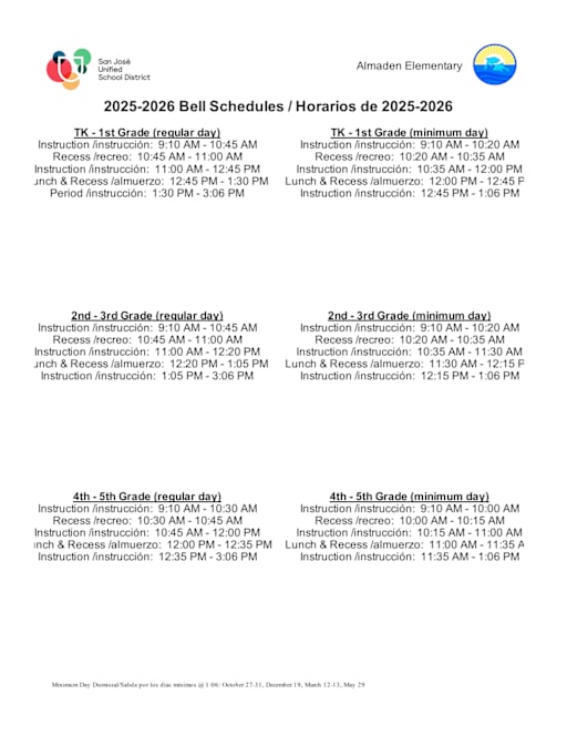naumann elementary bell schedule